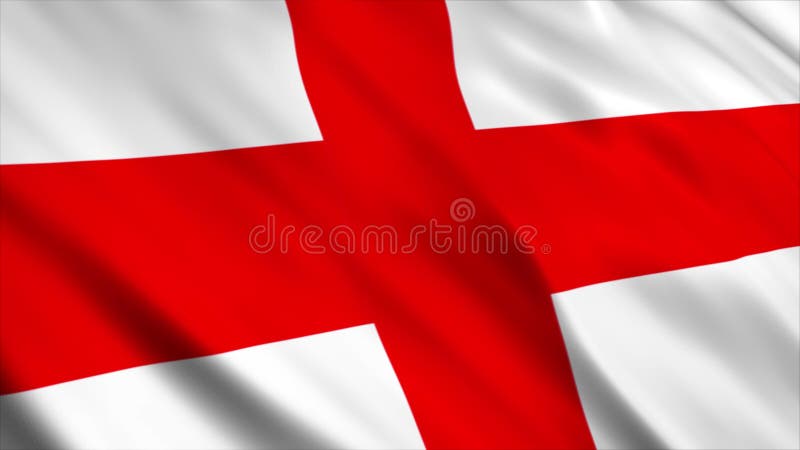 England National Flag Animation with Seamless Loop Stock Footage ...