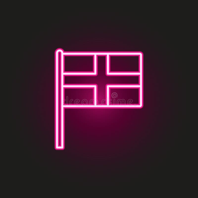 England Neon Style Icon. Simple Thin Line, Outline Vector of Flags ...