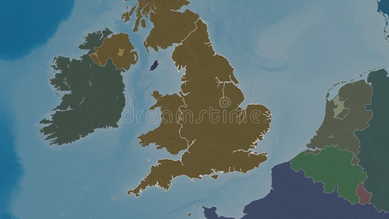 England - Overview. Administrative Stock Illustration - Illustration of ...