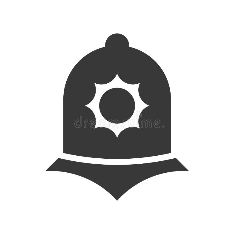 England Police Helmet, Police Related Solid Icon Stock Vector ...