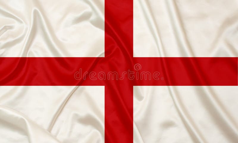 England Silk flag stock illustration. Illustration of icon - 200237779