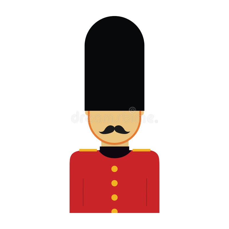 England Soldier Isolated Icon Stock Vector - Illustration of europe ...
