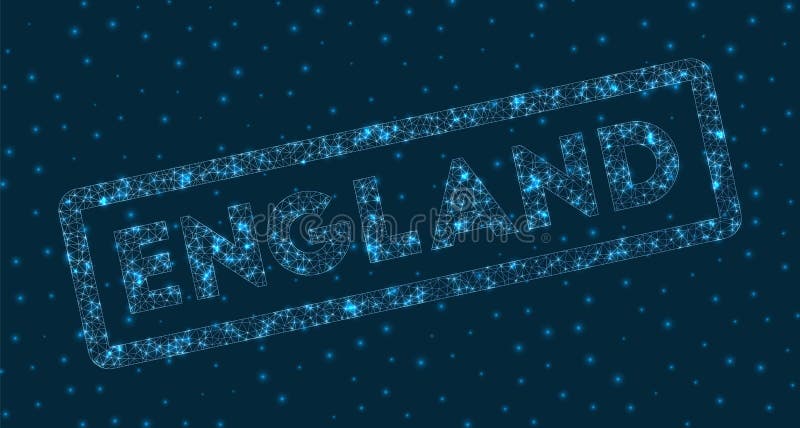 England Word in Digital Style. Stock Vector - Illustration of ...