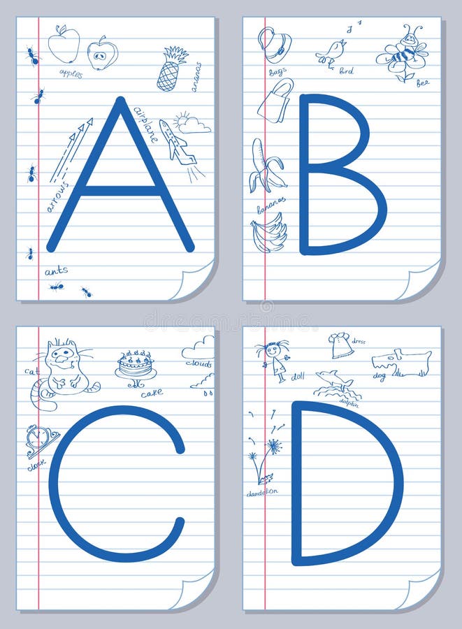 Worksheet for Kids with Letter a for Study English Alphabet. Logic ...
