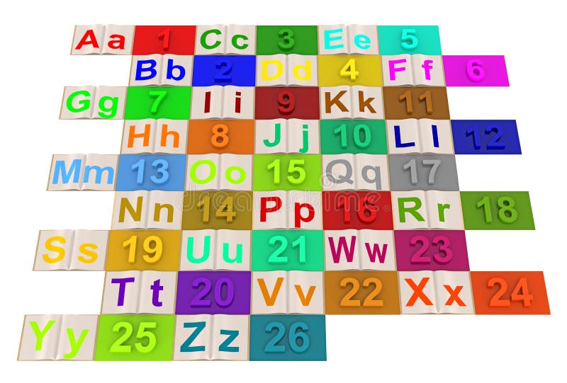 English alphabet stock image. Image of school, book, english - 24835353
