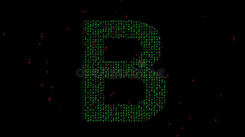 Digital English Alphabets Motion Graphics with Green Screen Background ...