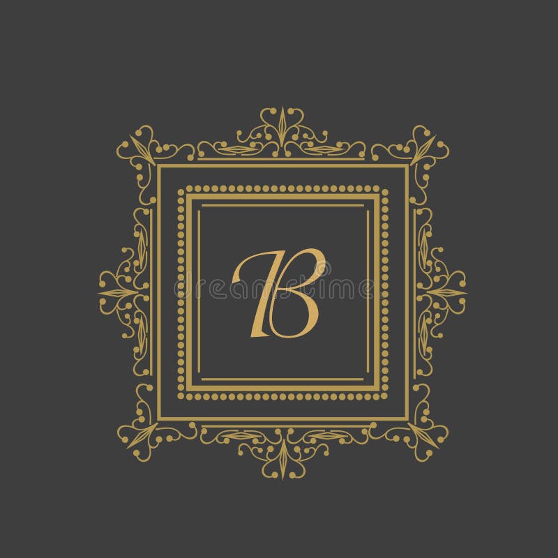 English Alphabet B Premium Monogram Stock Illustrations – 7 English ...
