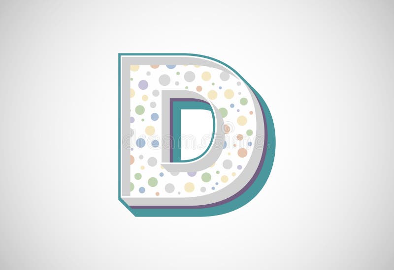 English Alphabet D. Retro Style Bold Modern Vector Alphabet Design ...
