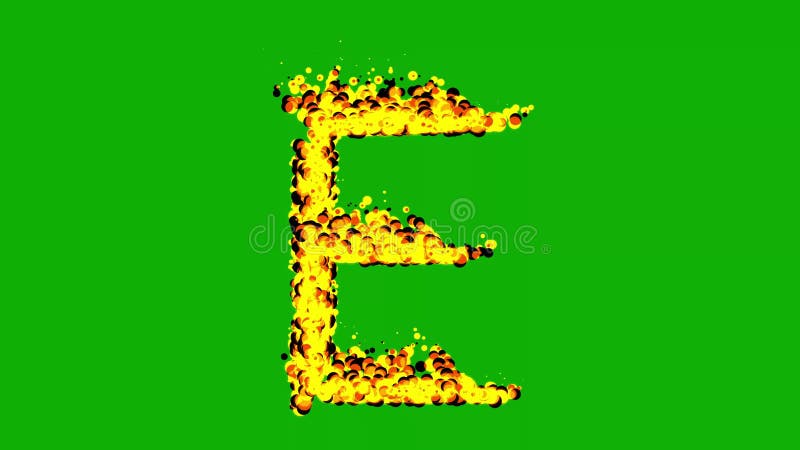 English Alphabet E with Fire Effect on Green Screen Background Stock ... English Alphabet E with Fire Effect on Green Screen Background Stock ...