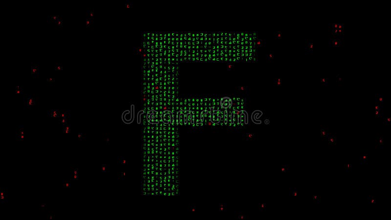Digital English Alphabets Motion Graphics with Green Screen Background Stock Footage - Video of ...