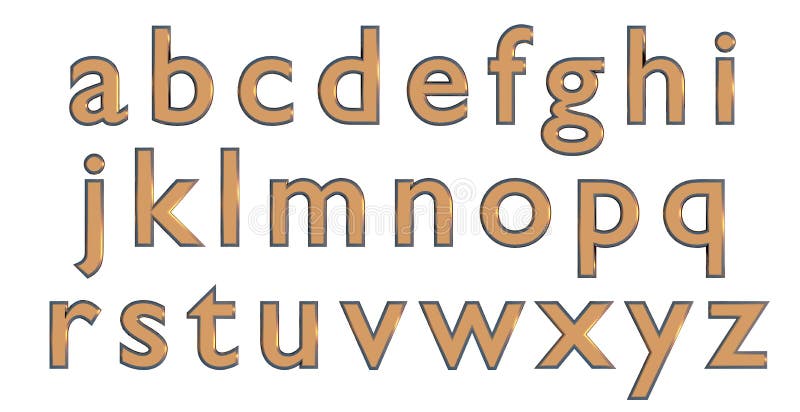 3d Letters Alphabet Lower Case