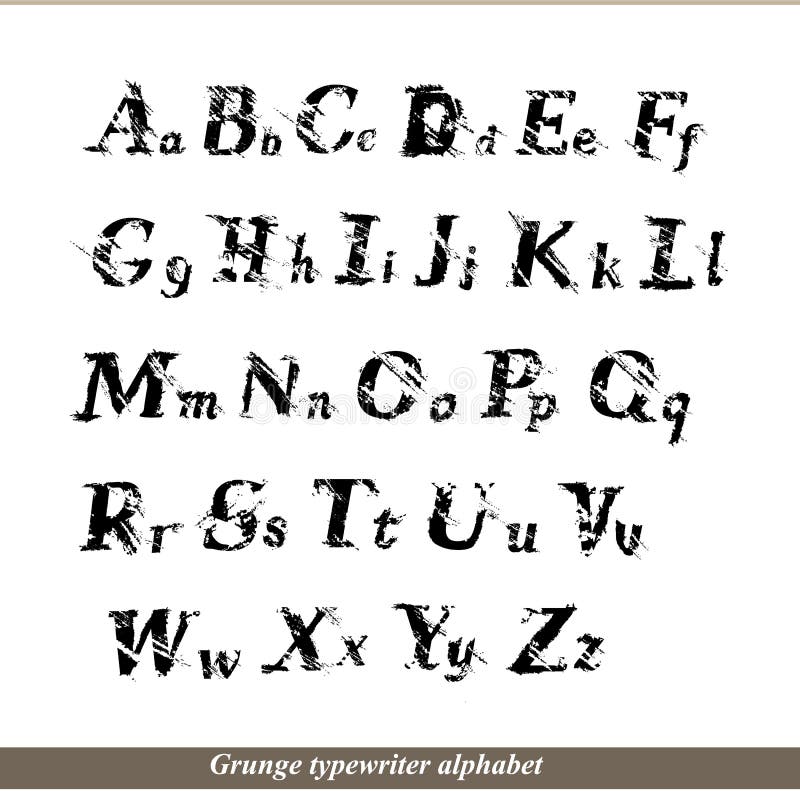 ABC - English Alphabet - Handwritten Calligraphic Stock Vector ...