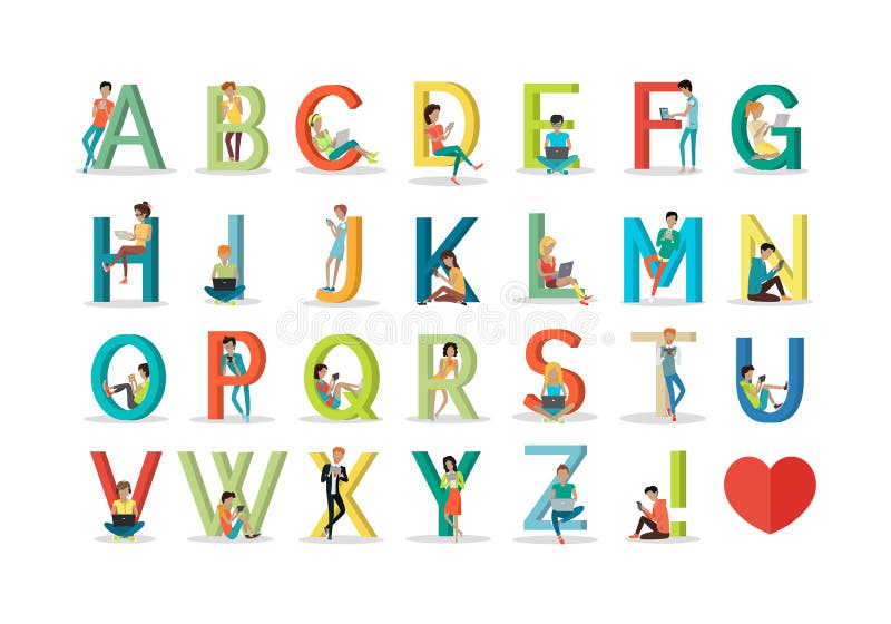 Humans Letter Stock Illustrations – 157 Humans Letter Stock ...