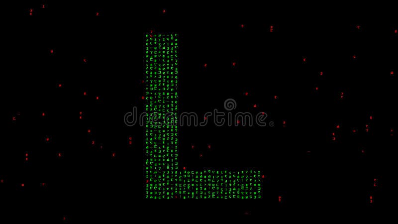 Digital English Alphabets Motion Graphics with Green Screen Background ...