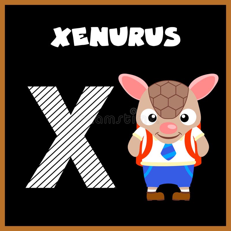 The English Alphabet Letter X Stock Vector - Illustration of happy ...