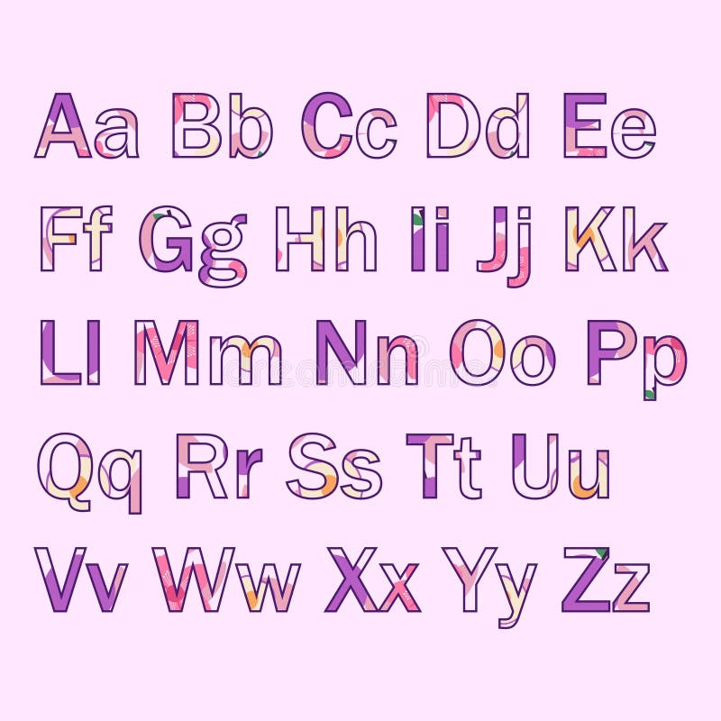 English alphabet. Letters stock illustration. Illustration of education ...