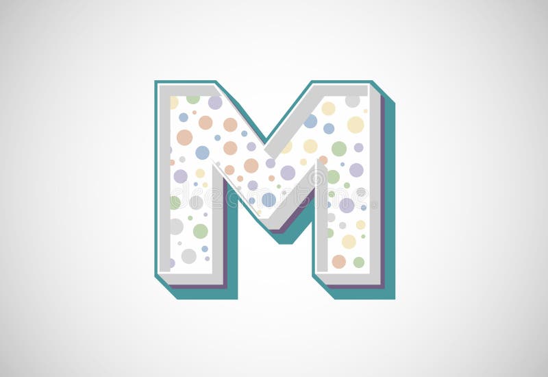 English Alphabet M. Retro Style Bold Modern Vector Alphabet Design ...