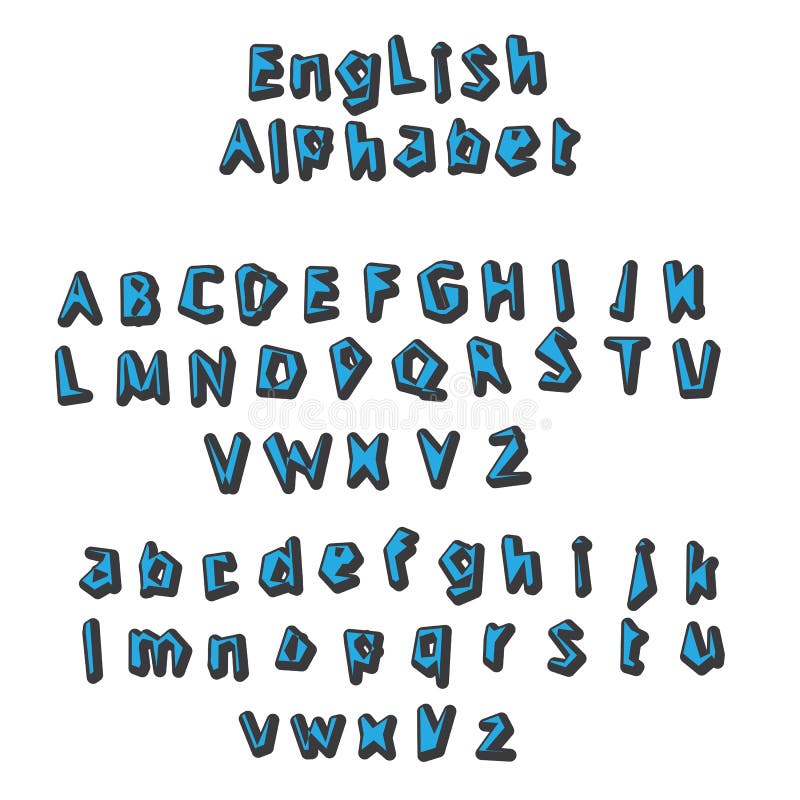 English alphabet vector stock vector. Illustration of type - 79117584