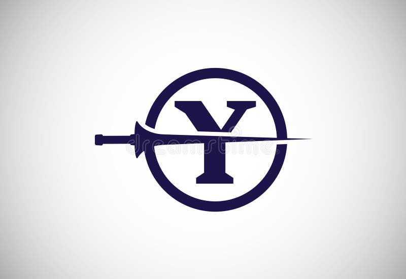 English Alphabet Y with Spear Lance. Creative Spear Logo Design ...