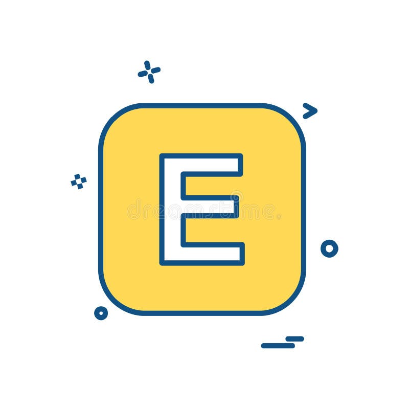 English Alphabets Icon Design Vector Stock Vector - Illustration of ...