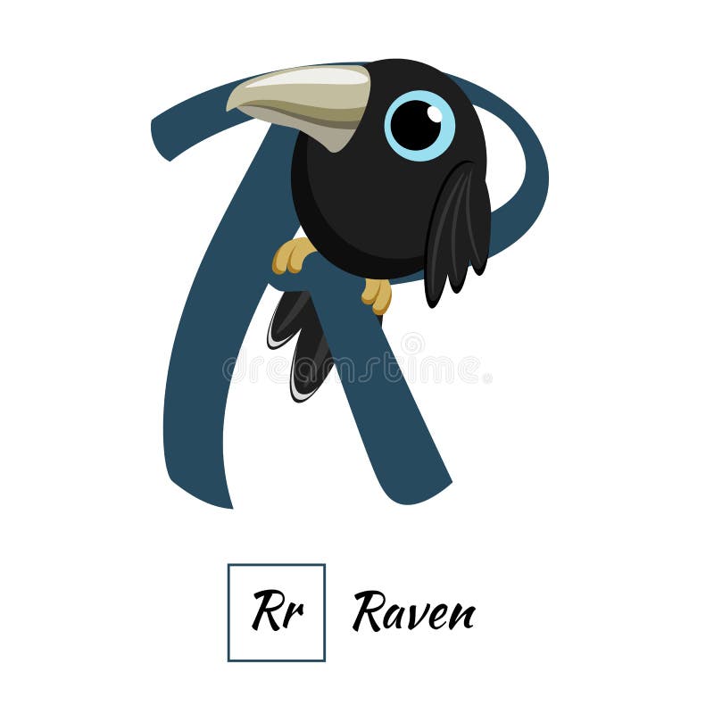 Alphabet Raven Stock Illustrations – 69 Alphabet Raven Stock ...