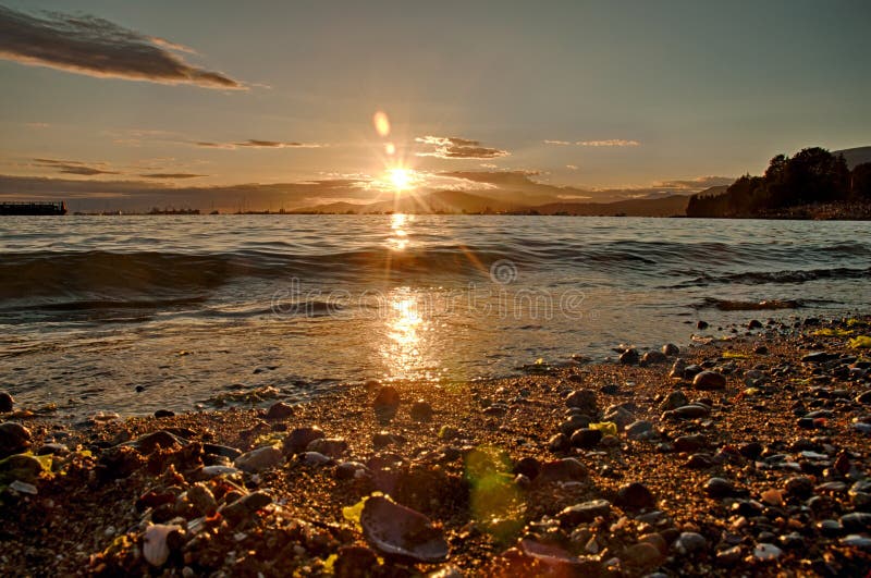 English bay vancouver stock photo. Image of english, sunset - 75218322