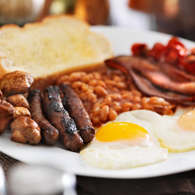 Full English Breakfast stock photo. Image of horizontal - 5630190