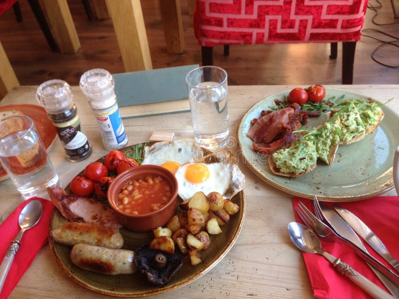 English breakfast editorial photo. Image of sausages - 104906836