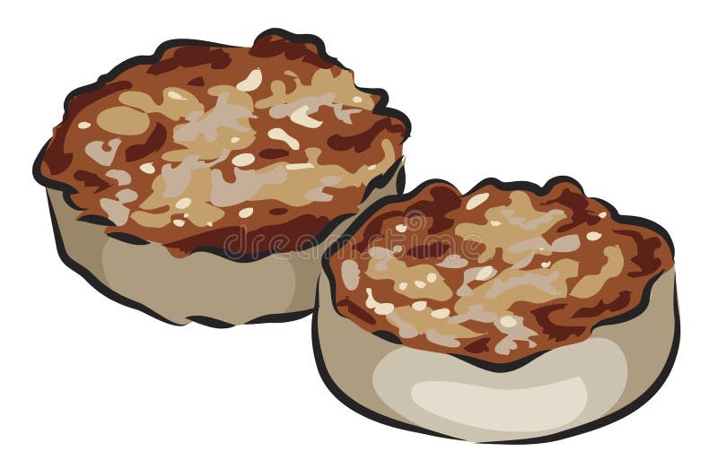 English Breakfast - White Pudding Stock Illustration - Illustration of ...