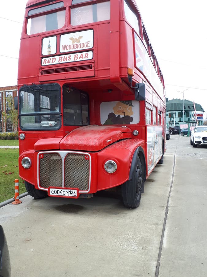 English bus editorial photo. Image of krasnodar, joke - 152446551