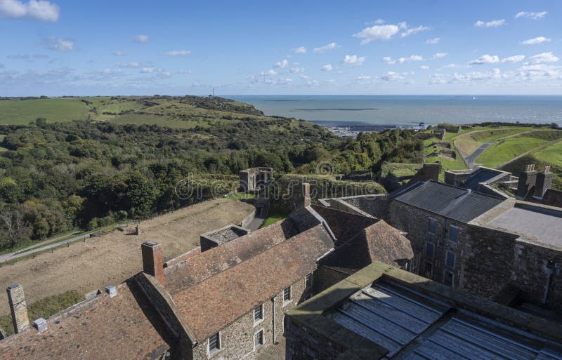 English Channel from Dover Castle Editorial Photo - Image of castle ...