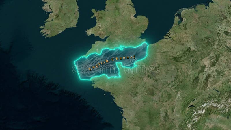 English Channel Map stock footage. Video of slow, visualization - 294267864