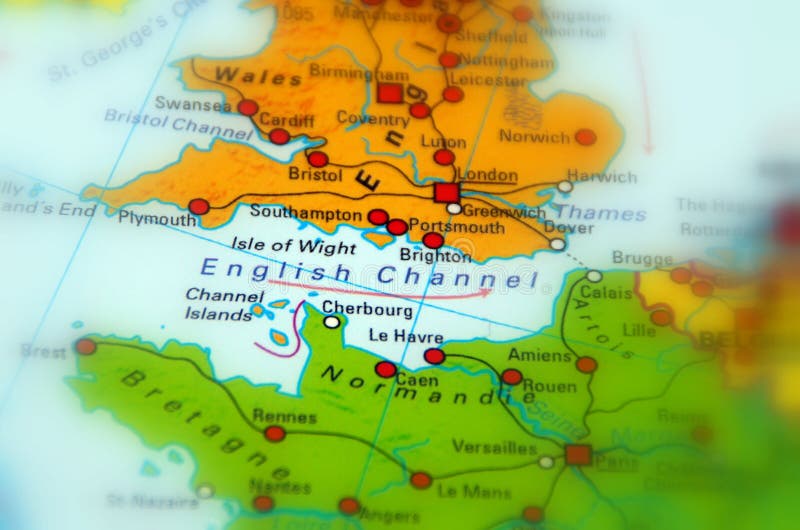 English Channel World Map