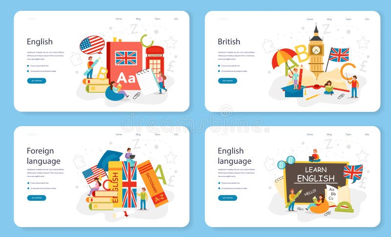 English Course Banner Stock Illustrations – 2,951 English Course Banner ...