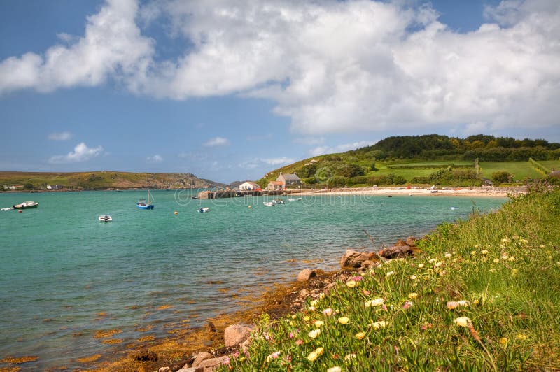 English coast in Summer stock image. Image of copy, bryher - 23560547