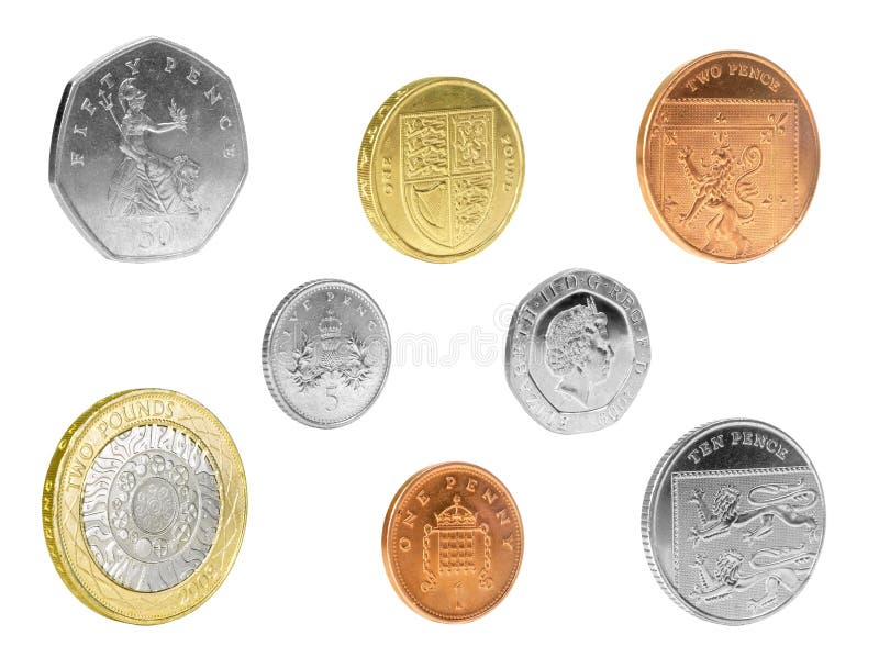 Old British Coins stock photo. Image of change, silver - 22683830
