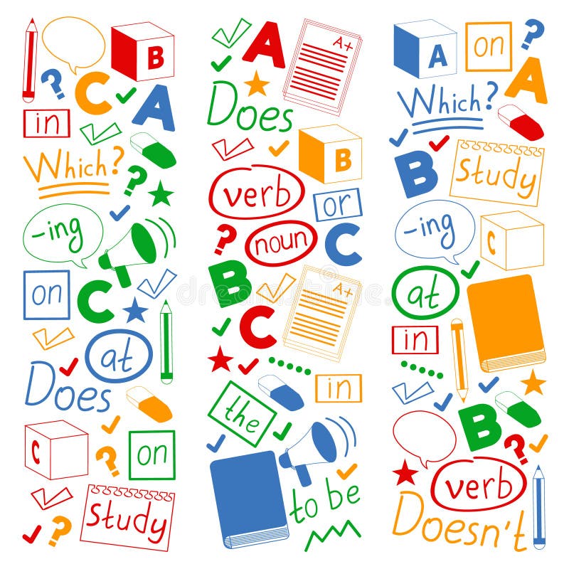 English Course. E-learning, Online Education. English Language Stock ...