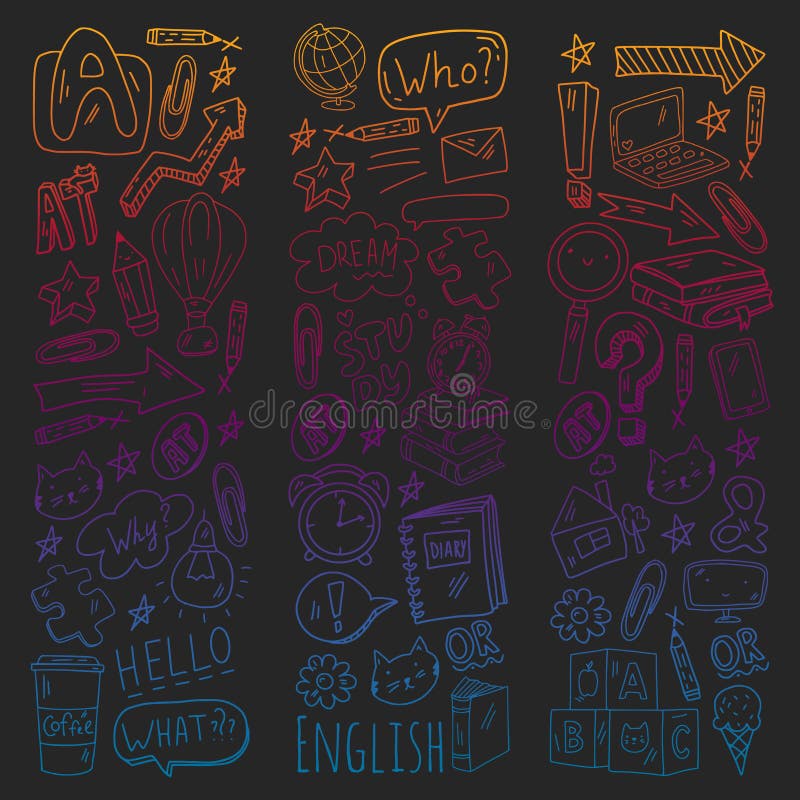 English Course. E-learning, Online Education. English Language Stock ...