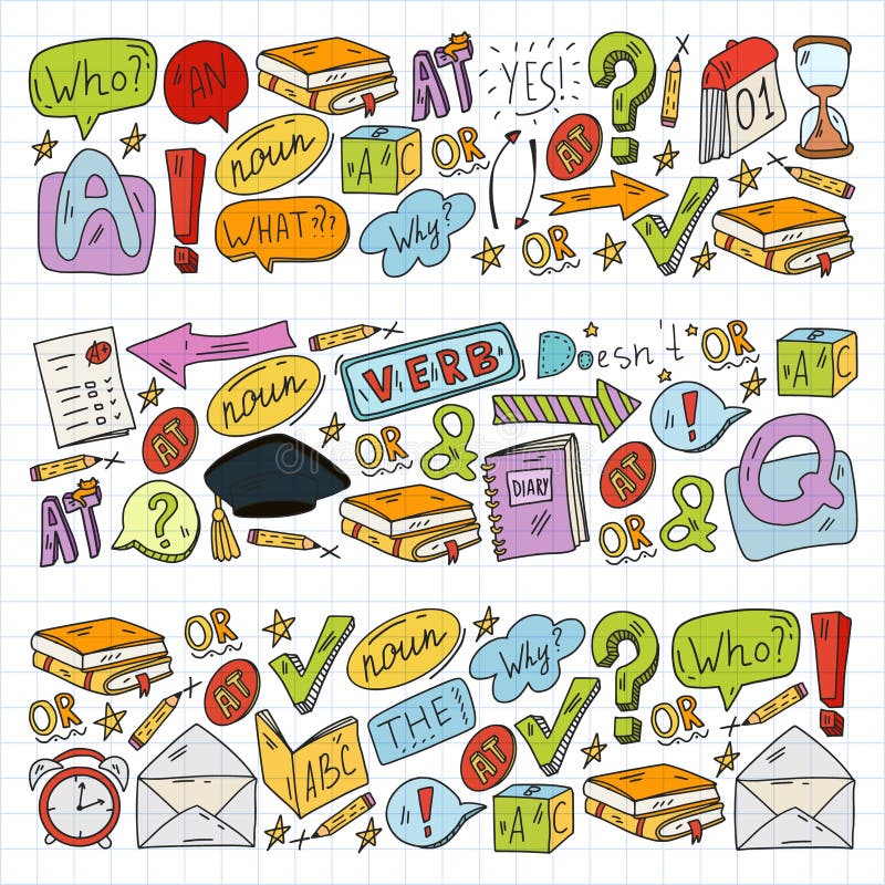 English Course. E-learning, Online Education. English Language Stock ...