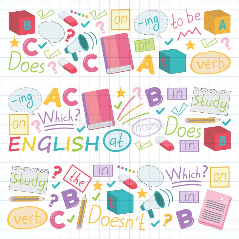 English Course. E-learning, Online Education. English Language Stock ...