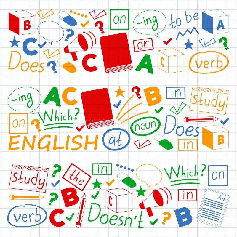 English Course. E-learning, Online Education. English Language Stock ...