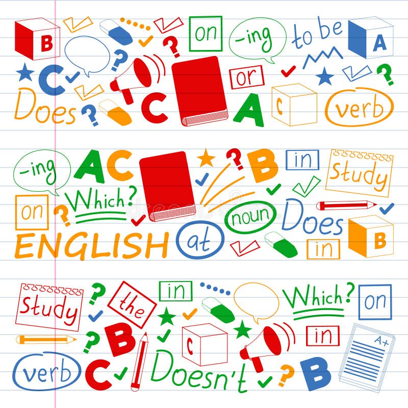 English Course. E-learning, Online Education. English Language Stock ...