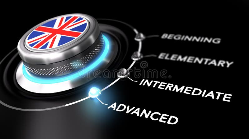 English Courses Level stock illustration. Illustration of high - 52179444