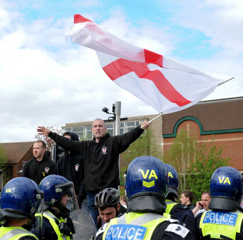 English Defence League Protest Editorial Image - Image of intolerance ...