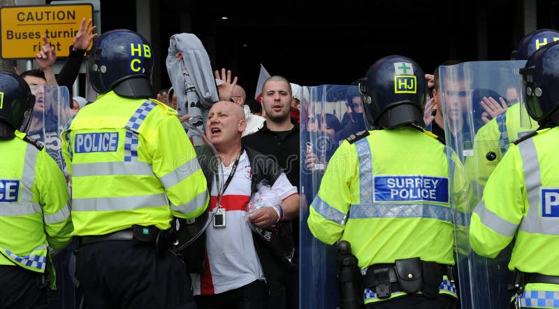 English Defence League Protest Editorial Image - Image of march ...