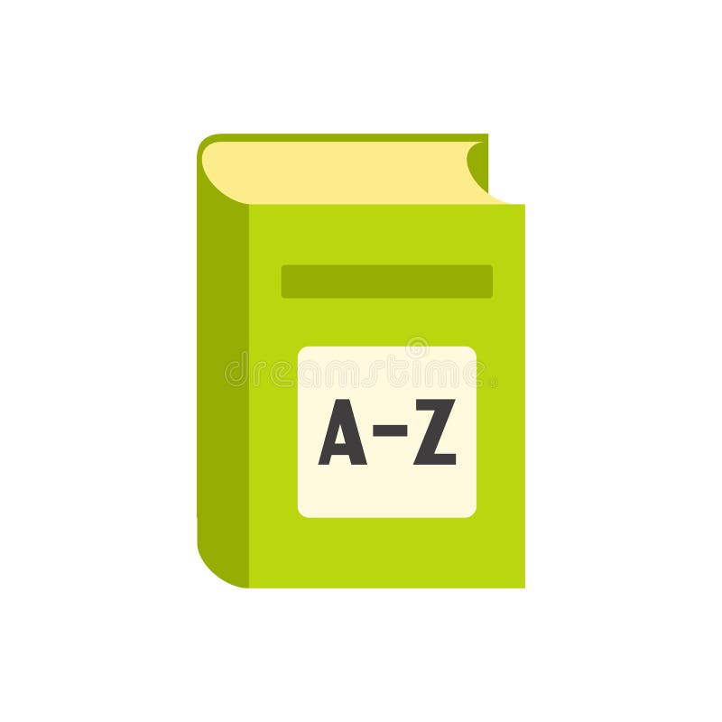 English Dictionary Flat Icon Stock Vector - Illustration of object ...