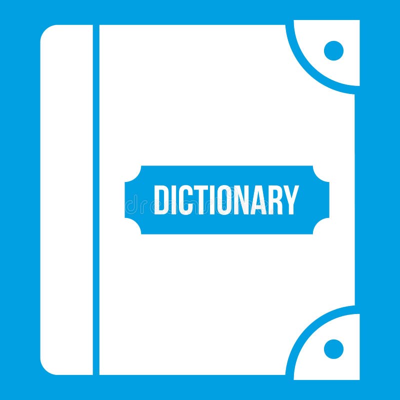 Dictionary of English Language Icon, Cartoon Style Stock Vector ...