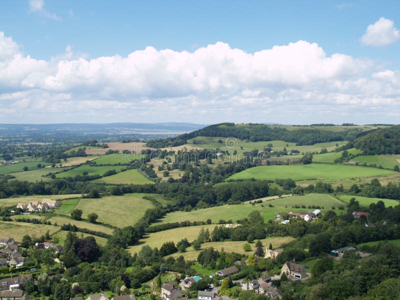 English Fields stock photo. Image of united, town, skies - 7091336