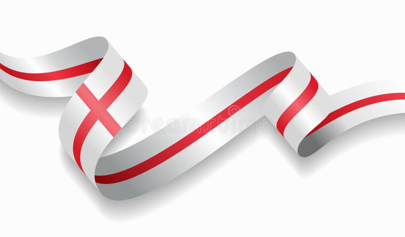 English Flag Wavy Abstract Background. Vector Illustration. Stock ...