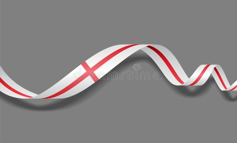 English Flag Wavy Abstract Background. Vector Illustration. Stock ...